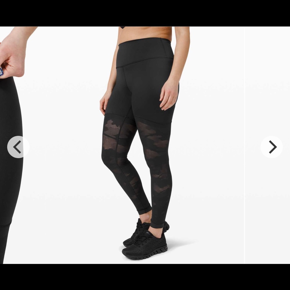 Lululemon Sheer Camo Leggings Gem